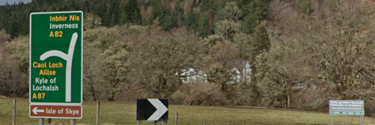 Appendix A: Existing trunk road signing to and within Isle of Skye ...